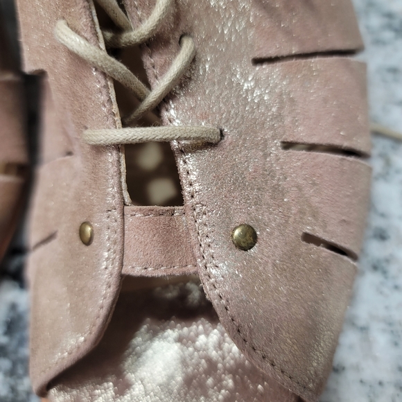 Paul Green | Shoes | Paul Greenbrown Cosmo Peep Toe Laceup Bootie Blush ...